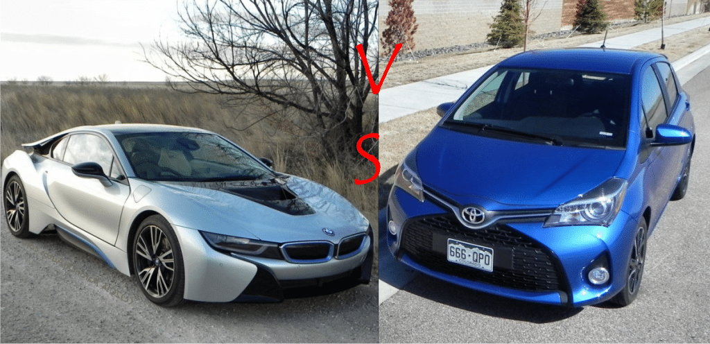 Showdown Special: BMW i8 vs Toyota Yaris - CarNewsCafe